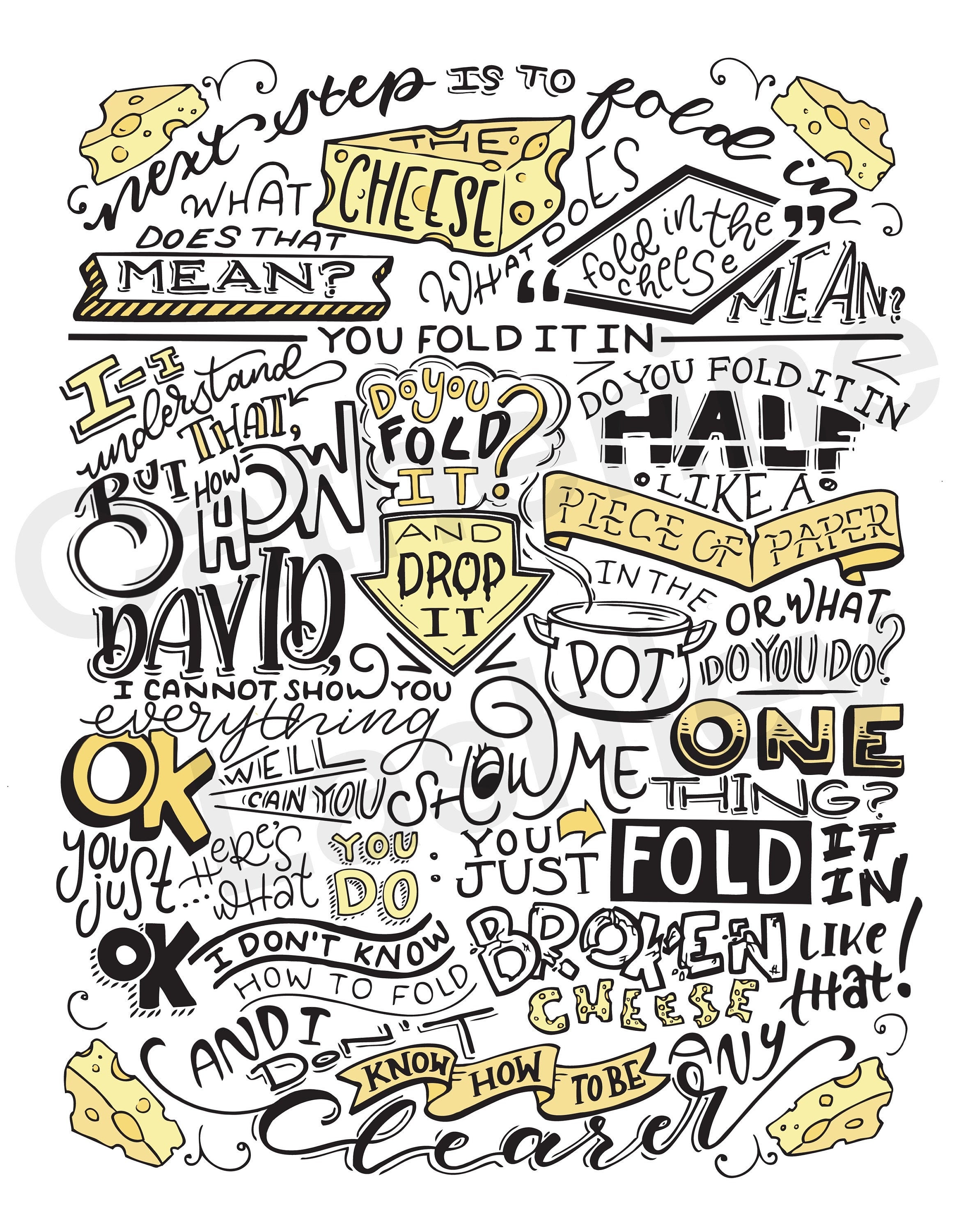 Schitt's Creek "fold in the Cheese" - Etsy UK