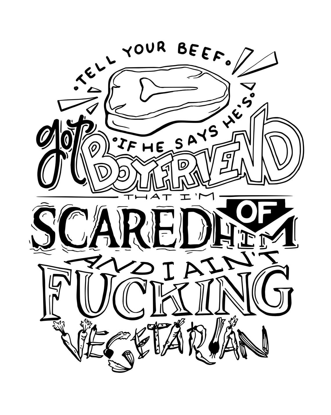 Tell Your Beef - Etsy