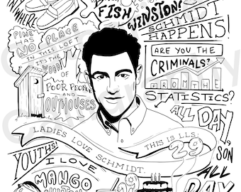 Schmidt Best Quotes colorized - Etsy