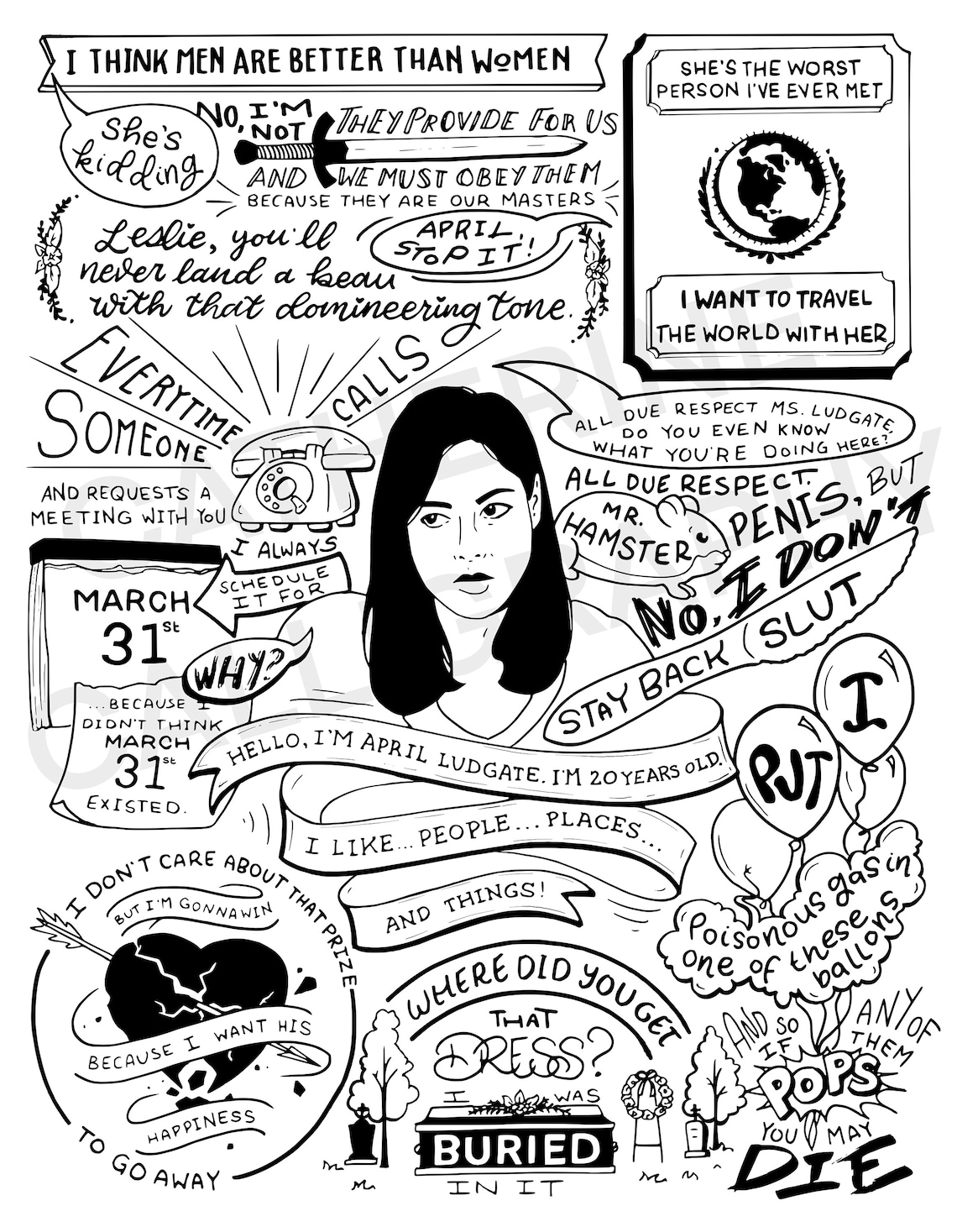 April Ludgate Best Quotes - Etsy