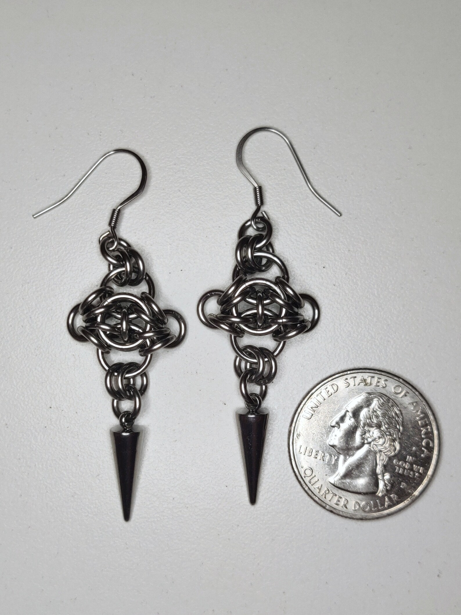 Eye of Helm Chainmail Earrings Stainless Steel Jewelry - Etsy