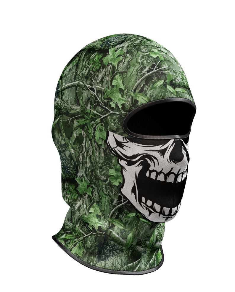 Green Woodland Skull Style Performance Shiesty Ski Mask Balaclava - Etsy