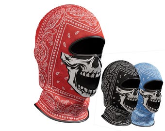 Black Bandana Skull Style Performance Shiesty Ski Mask Balaclava - Etsy