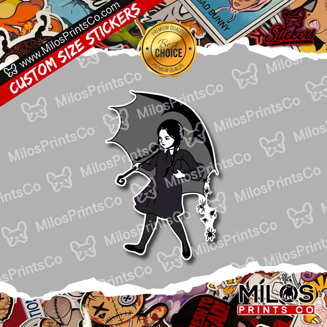 Goth Salt Girl Vinyl Sticker | Gothic Girl Vinyl Sticker | Gothic Girl ...