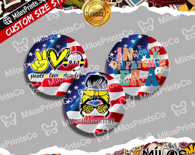 Public Safety Dispatcher Vinyl Decal | Thin Gold Line Sticker Decal ...