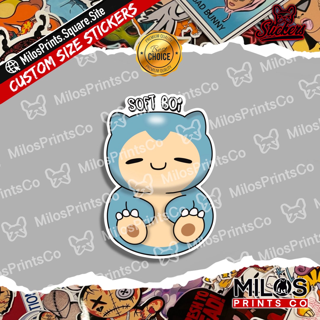 Soft Boi Snorlax Sticker Snorlax X Gangster Sticker Snorlax Cross Cholo ...