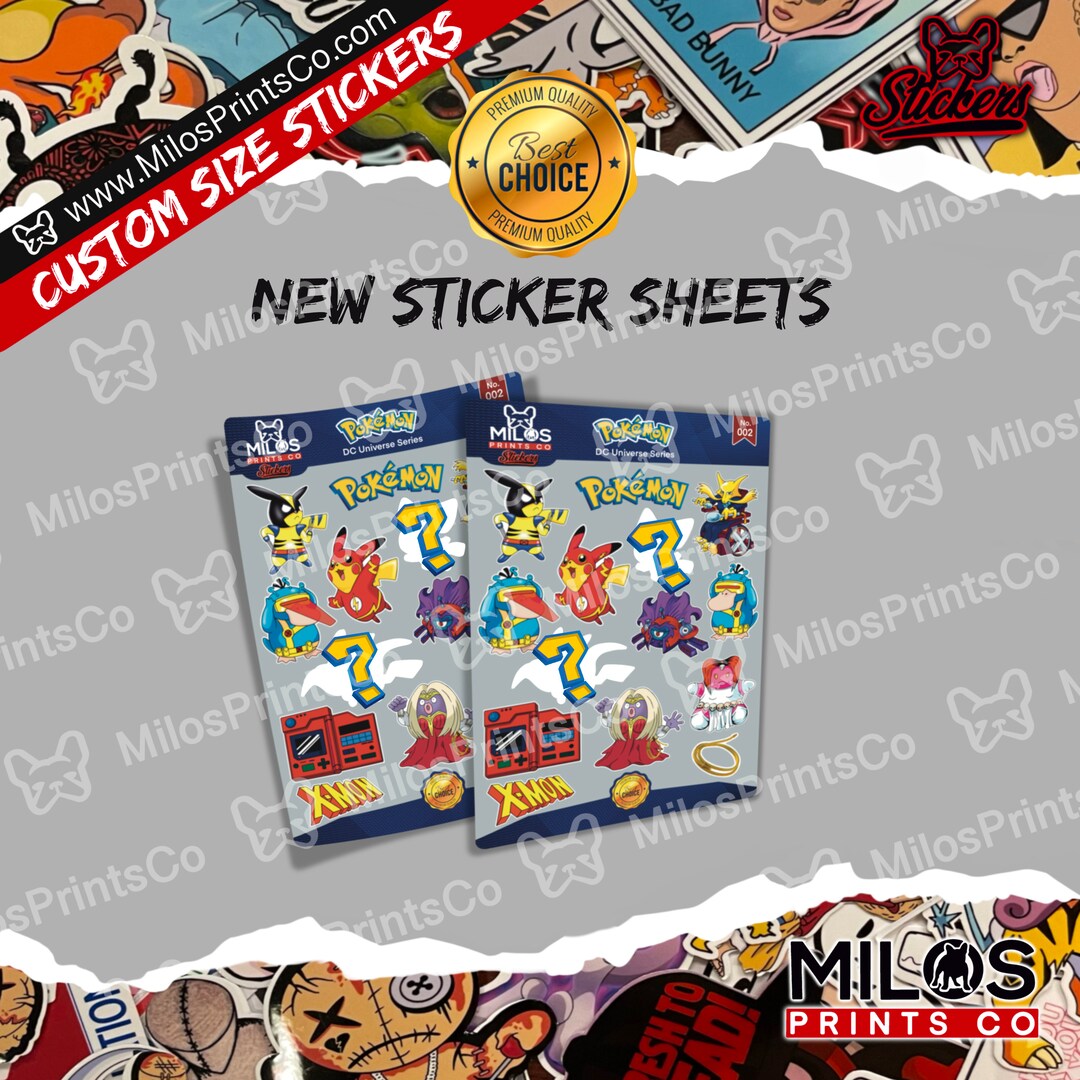 Hero Pokemon Series Sticker Sheets 002 | Poke Journal Stickers | Hero ...
