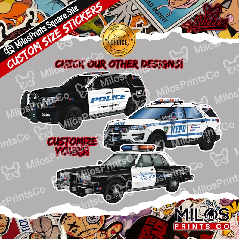 California Highway Patrol Police Cruiser Vinyl Sticker | Law ...
