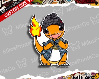 Charmander Cholo Sticker - Etsy