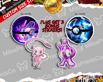 Mewtwo Decal - Etsy
