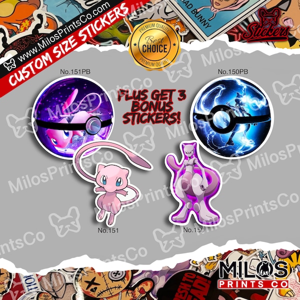 Mewtwo Sticker - Etsy