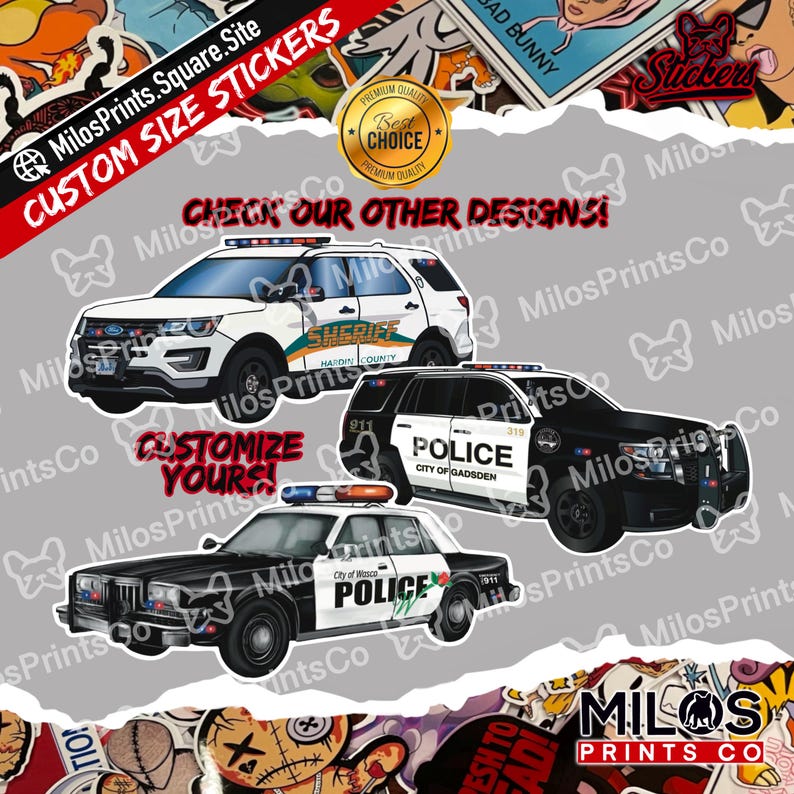 California Highway Patrol Police Cruiser Vinyl Sticker | Law ...