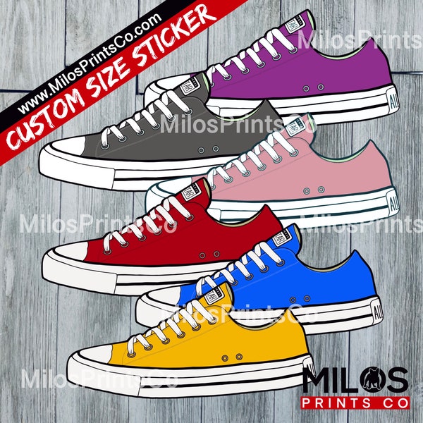 Converse Stickers - Etsy