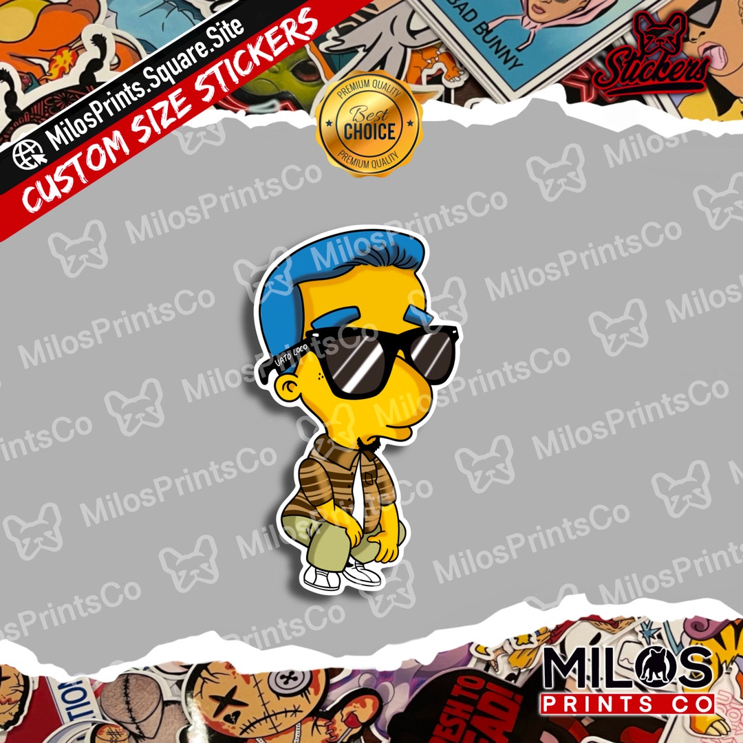 Gangster Milhouse Vinyl Sticker | Cholo Milhouse Decal | the Simpsons ...