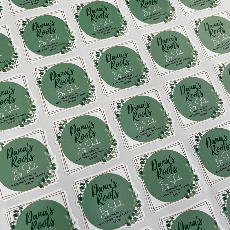 Custom Logo Sticker | Custom Vinyl Logo Stickers | Small Business Logo ...