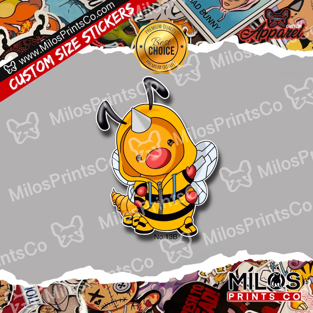 Baby Worm Weedle Vinyl Sticker | Caterpillar Babies Stickers | Die Cut ...