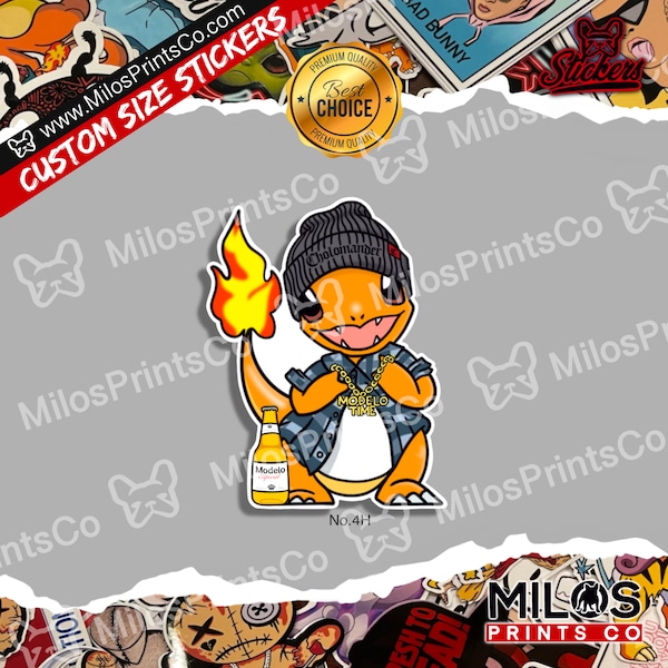 Charmander Cholo Sticker - Etsy