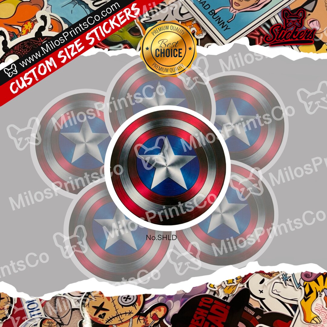 America’s Shield Vinyl Sticker | Superhero Sticker | Weather Proof ...
