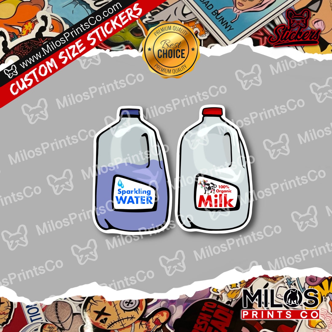 Water Jug Diecut Vinyl Sticker Water Gallon Sticker Milk Jug Decal - Etsy