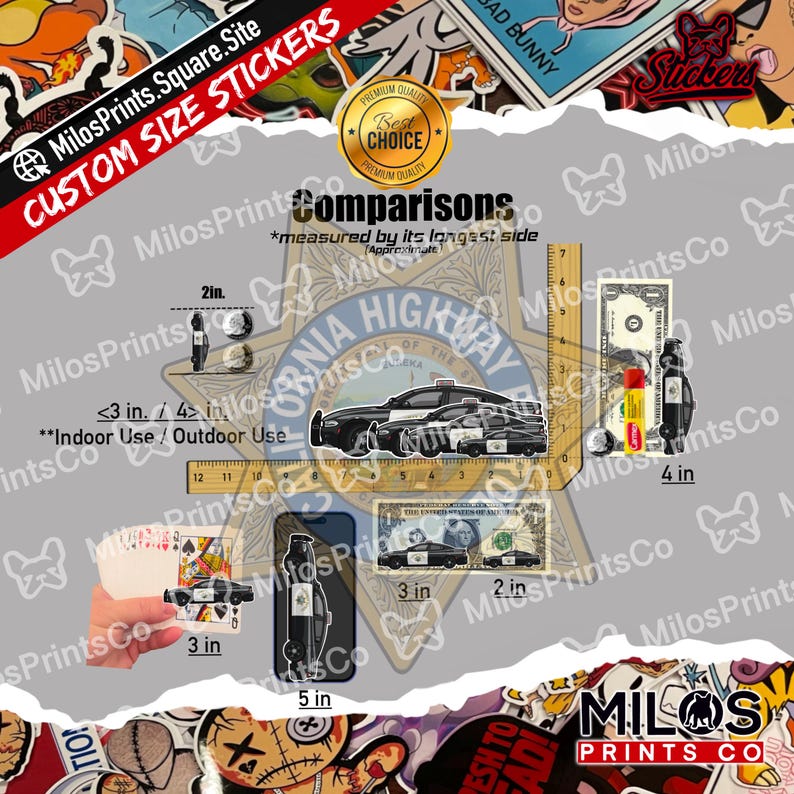 California Highway Patrol Police Cruiser Vinyl Sticker | Law ...