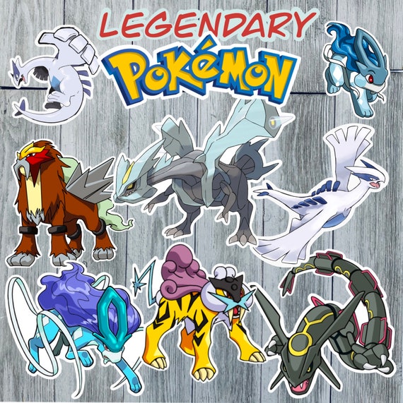 Legendary Pokémon Stickers Pokémon Vinyl Diecut Stickers - Etsy Australia