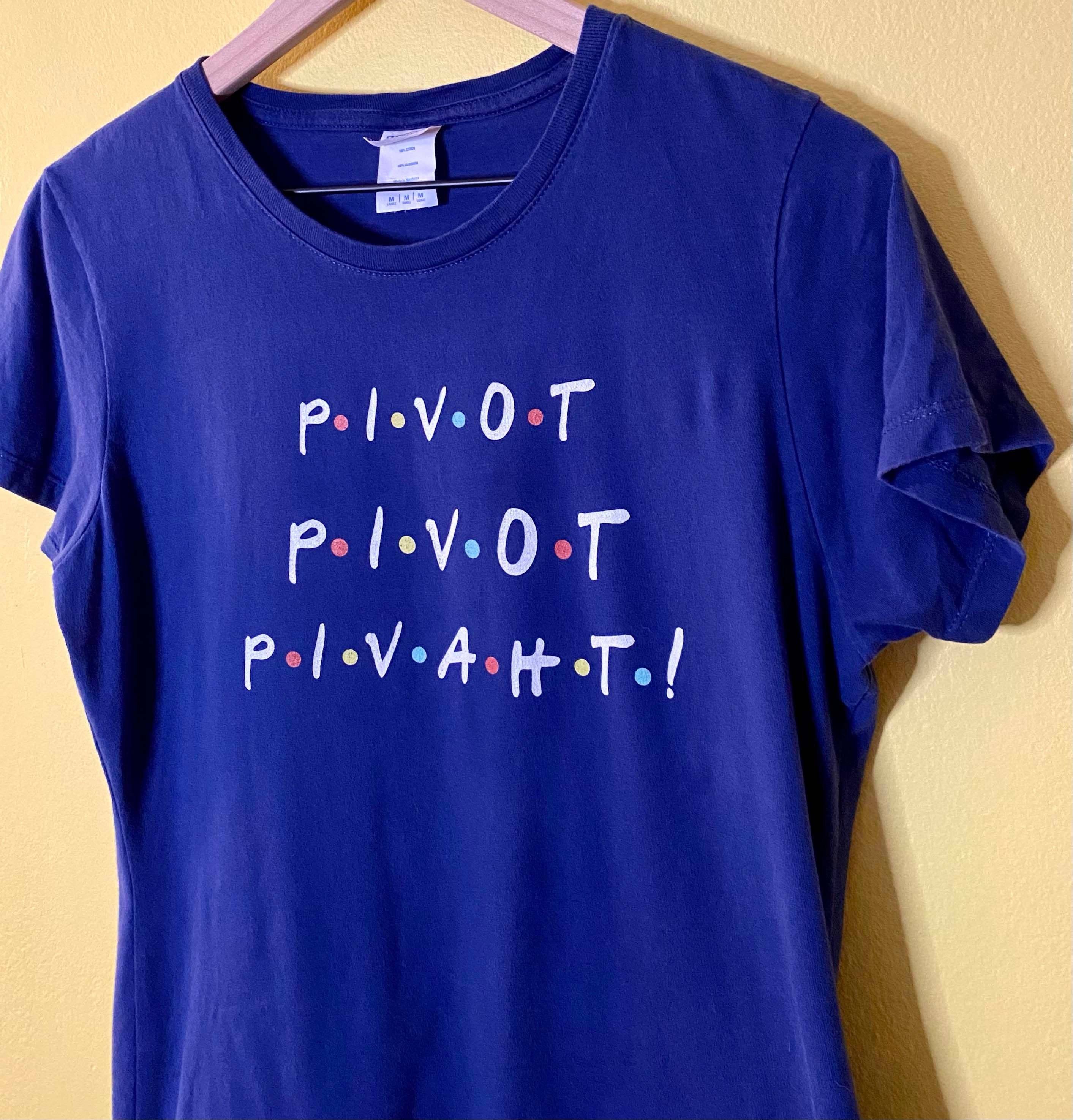 Vintage 1999 Friends Pivot Pivot Pivaht Graphic T Shirt Blue Medium - Etsy