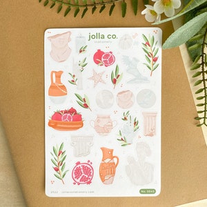 Hoja de pegatinas de mitos griegos / para Bullet Journals ...