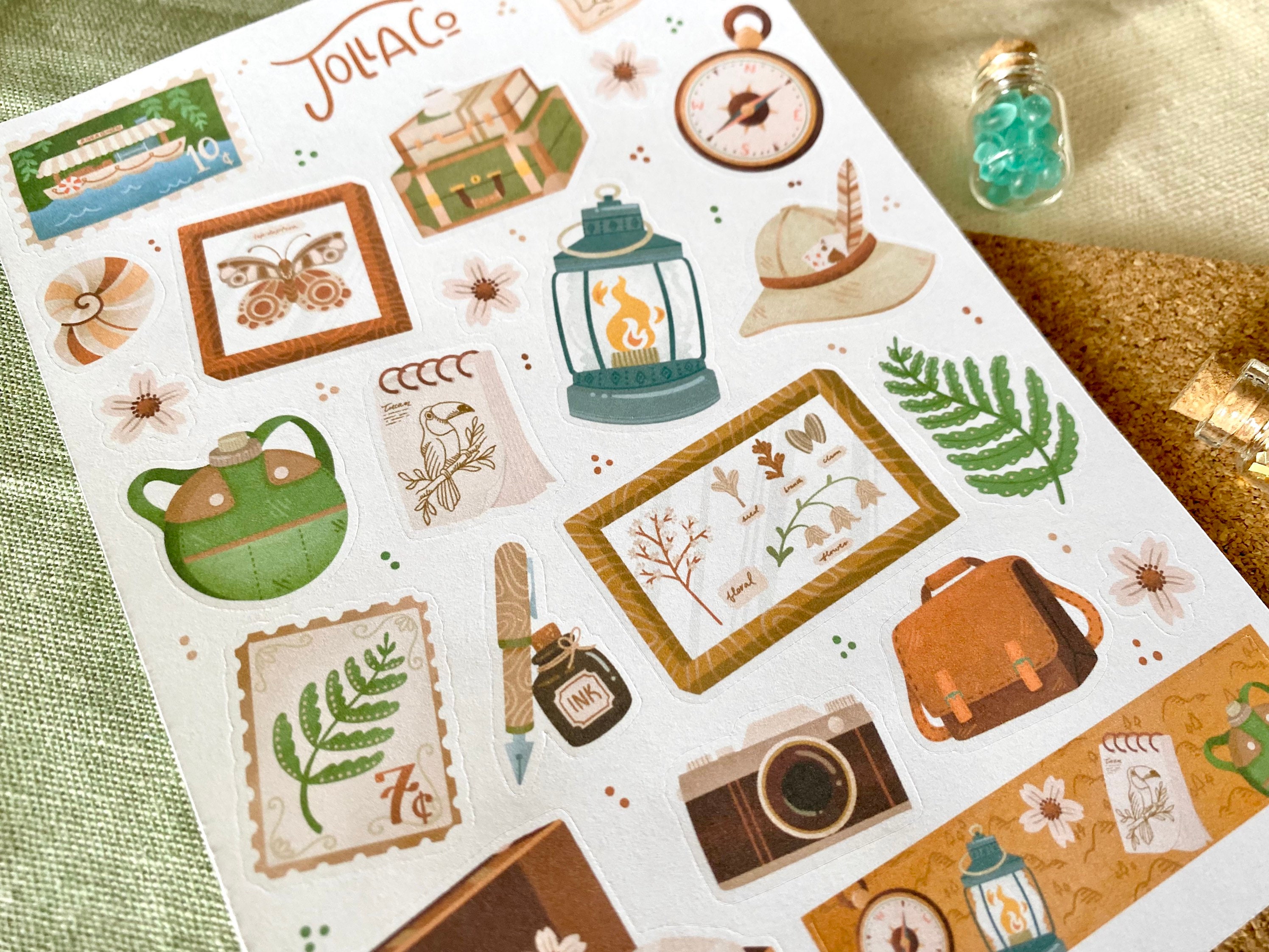 Explorer Sticker Sheet for Bullet Journals Planners and - Etsy