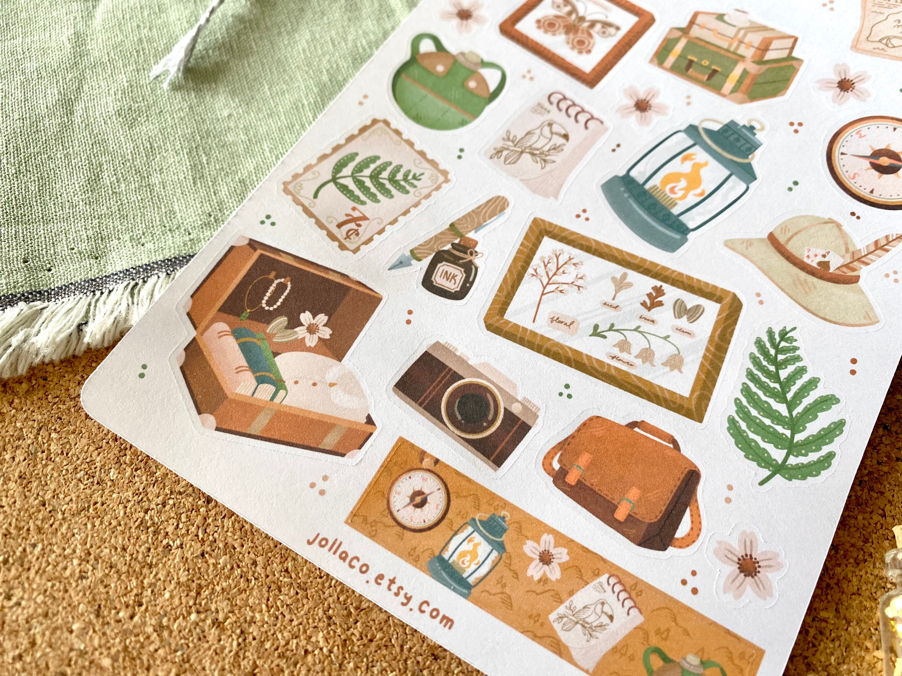 Explorer Sticker Sheet for Bullet Journals Planners and - Etsy