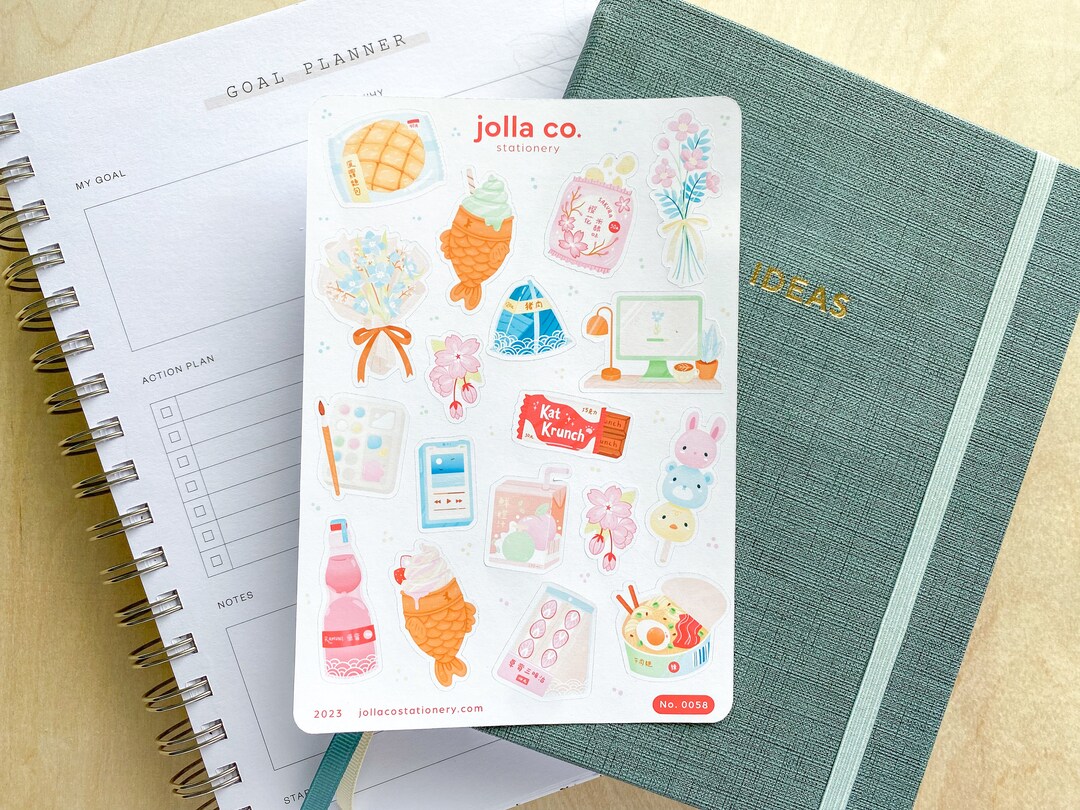 Lofi Study Sticker Sheet | for Bullet Journals, Planners, & Crafts - Etsy