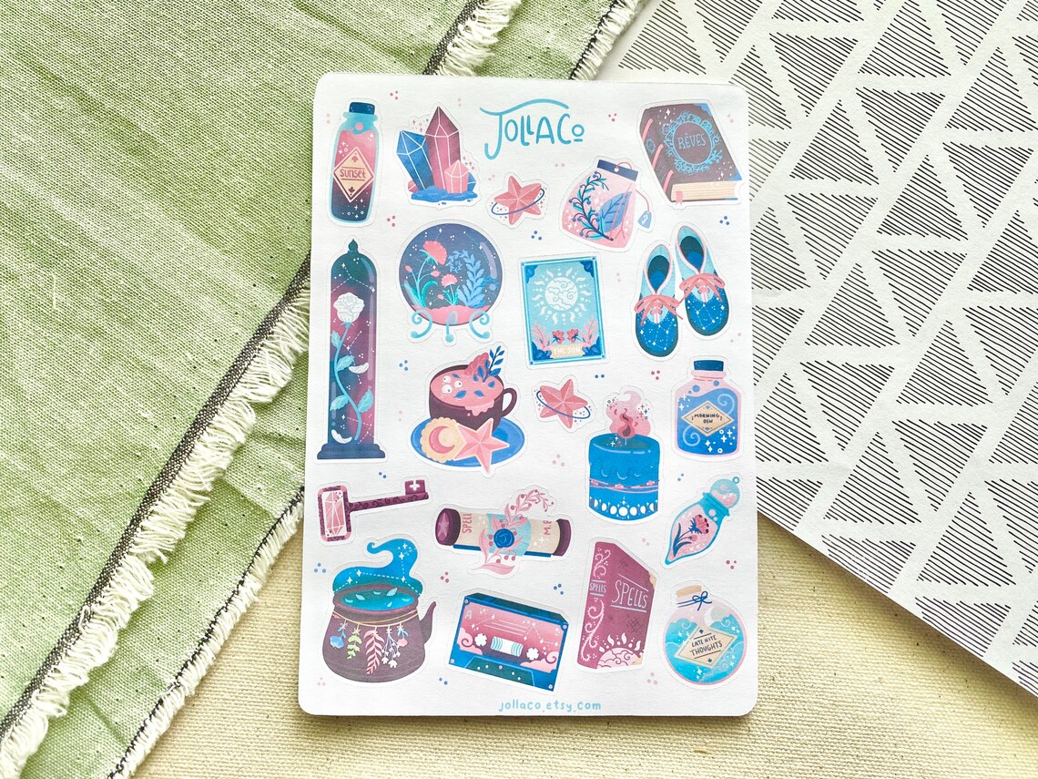 Magic Aesthetic Sticker Sheet for Bullet Journals Planners - Etsy