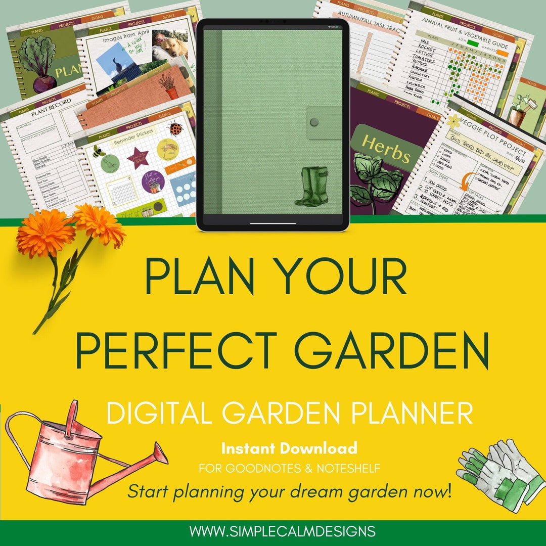 Garden Planner Digital, Garden Planner, Garden Journal, Garden Design ...