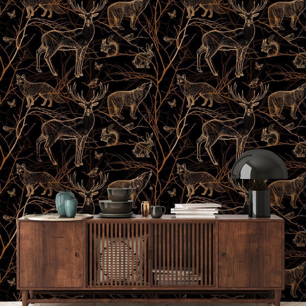 Fox Hunting Wallpaper - Etsy