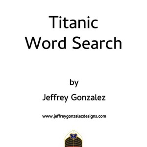 Titanic Word Search - 65 Puzzles & Solutions - Printable E-book PDF - Etsy