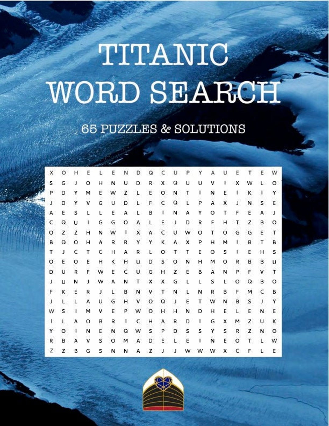 Titanic Word Search 65 Puzzles & Solutions Printable - Etsy