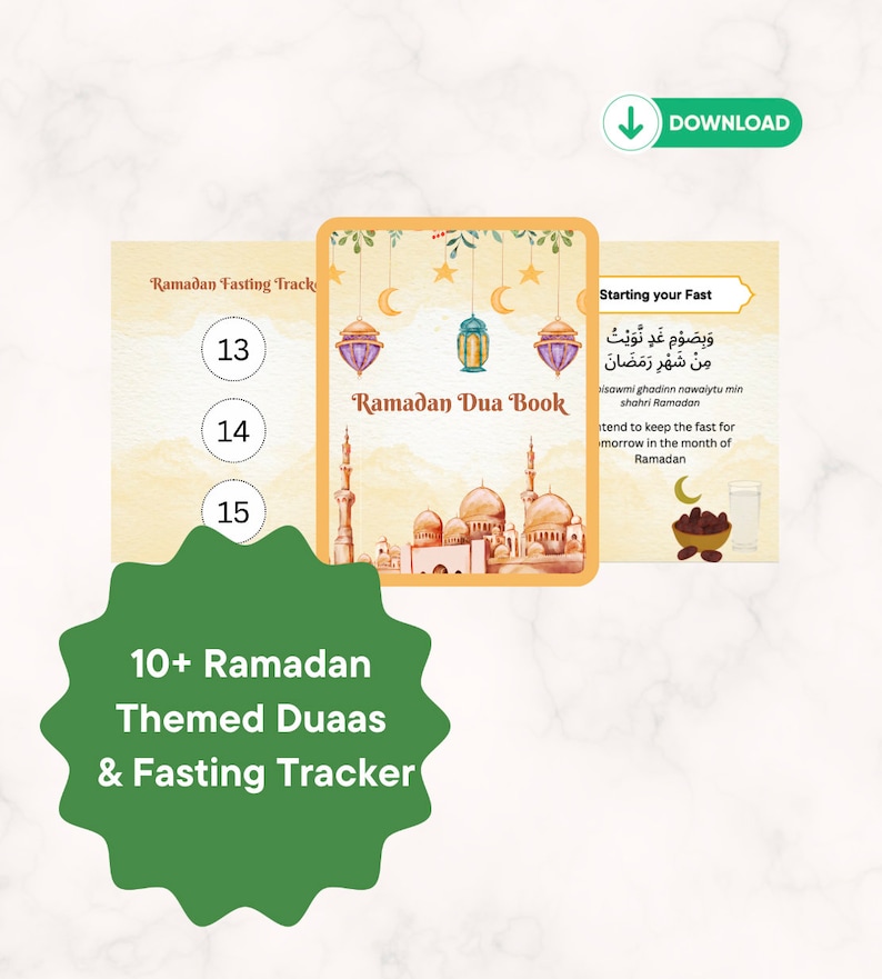 Ramadan 2025 Dua Book and Activities Workbook Instant Download - Etsy