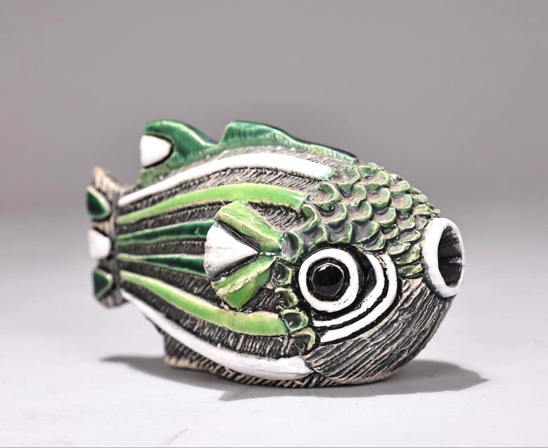 Artesania Rinconada Blowfish Pottery Figurine - Etsy