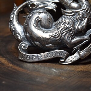 Vintage Collection Sterling Silver Signed "cini" Capricorn Zodiac ...