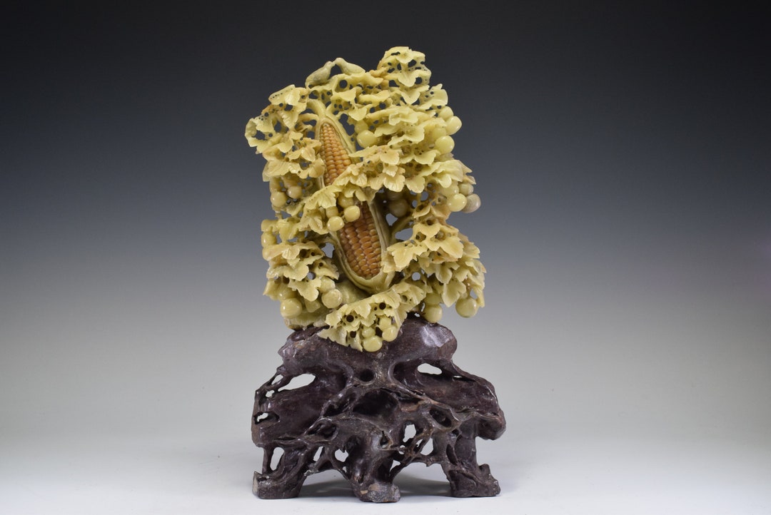 Vintage Collection Chinese Style Well Hollow Carved Corn With - Etsy