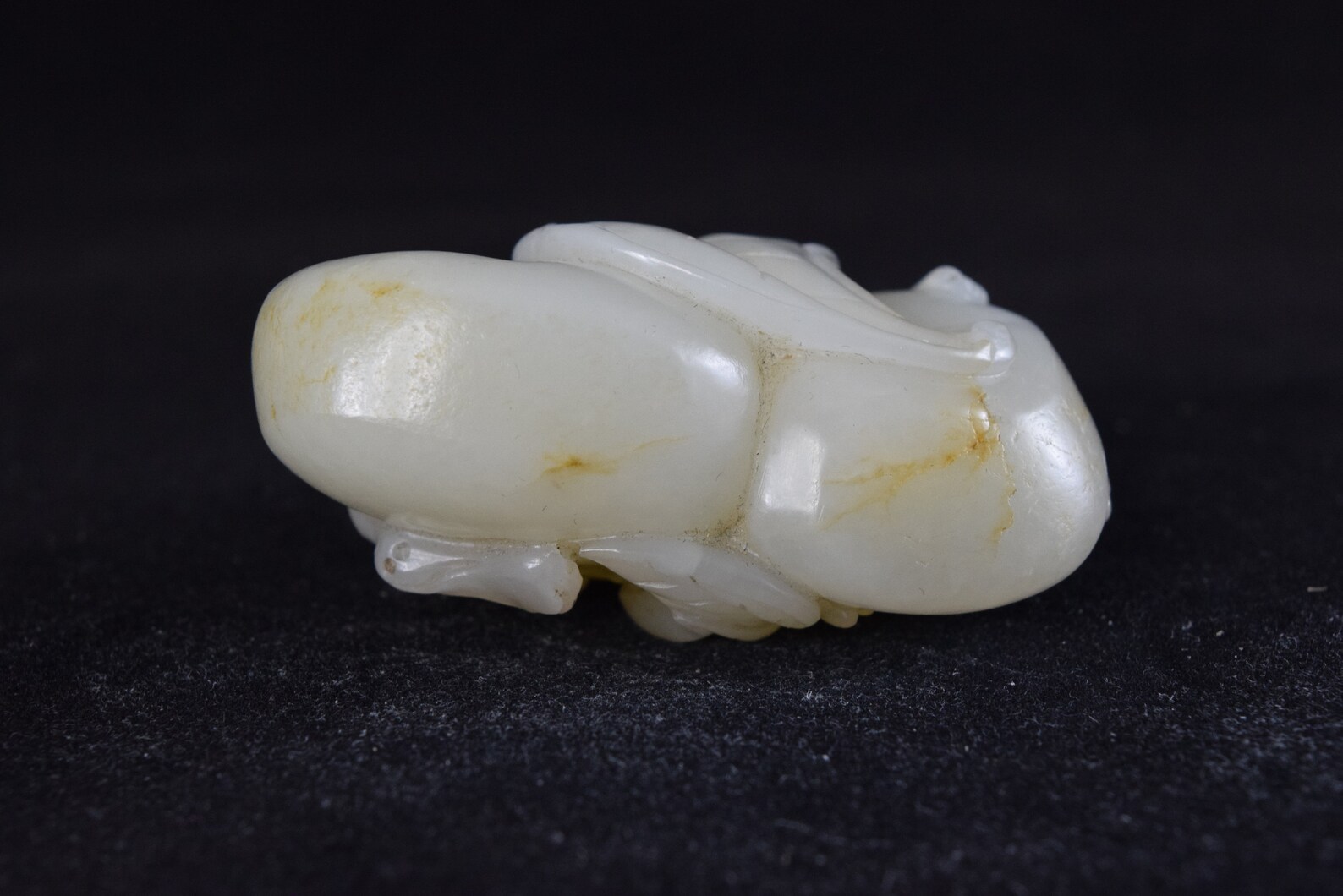 Chinese Collection Carved White Jade Double Persimmon With Ruyi "柿柿如意 ...