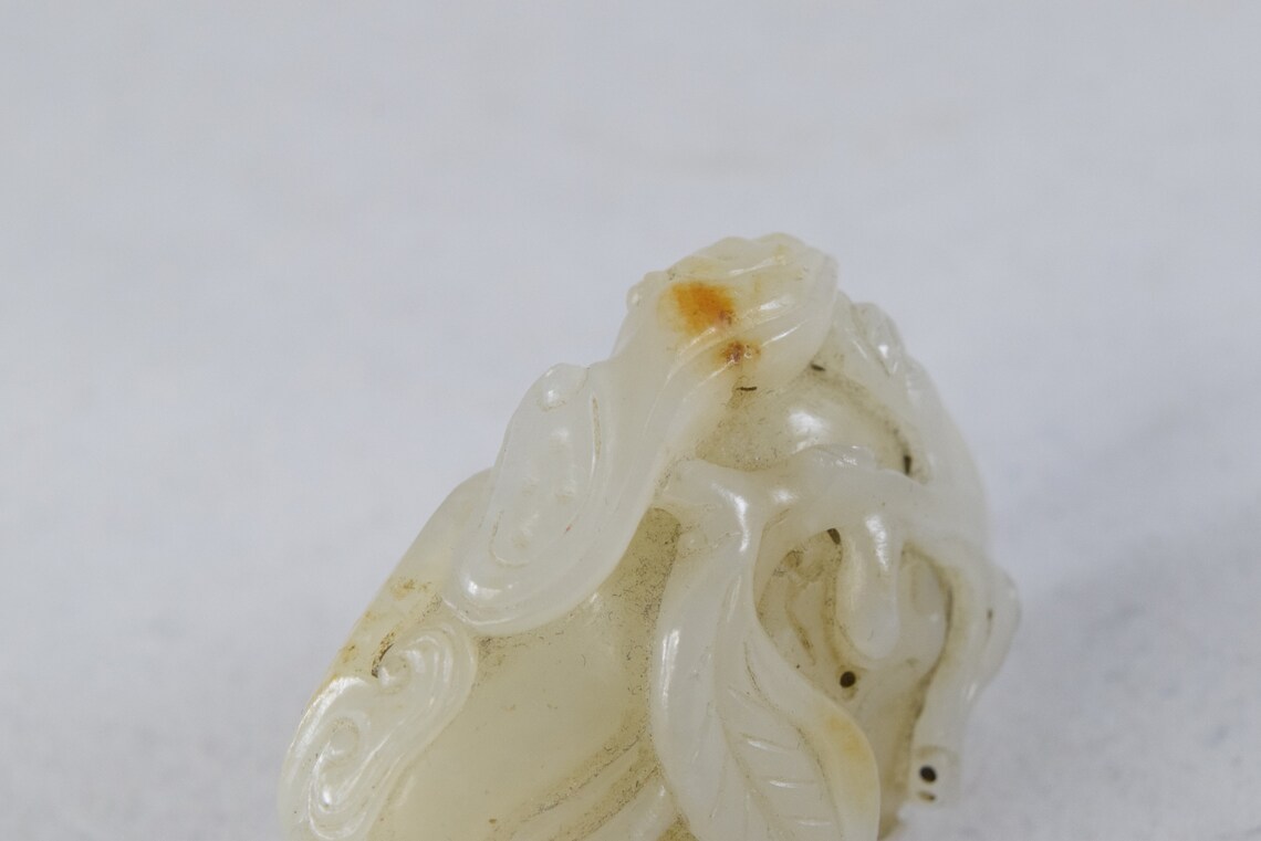 Chinese Collection Carved White Jade Double Persimmon With | Etsy