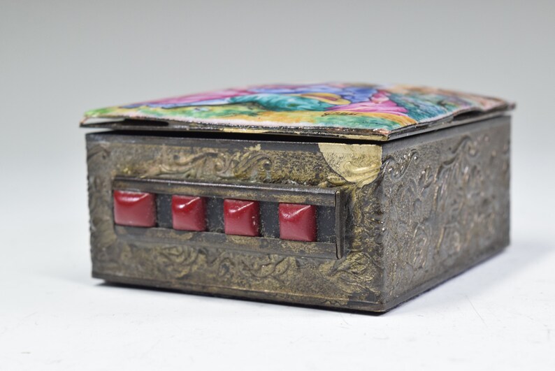 Vintage Collection Hand Painted Couple Theme Enameling Artist Signed ...