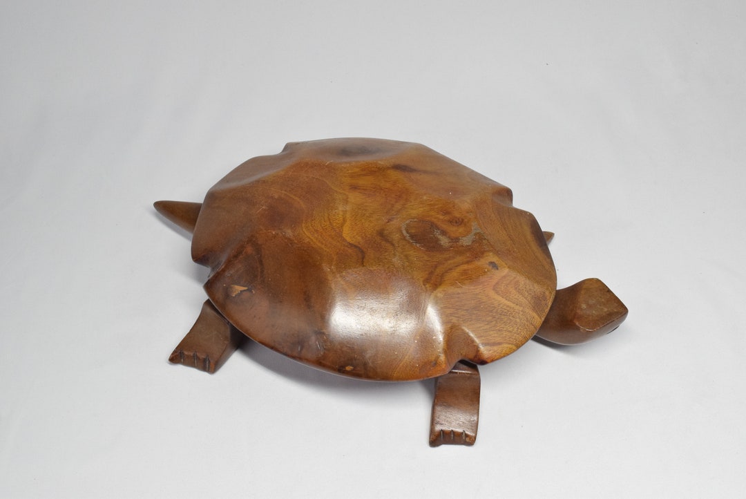 Vintage Collection Well Carved Turtle Shape Box - Etsy