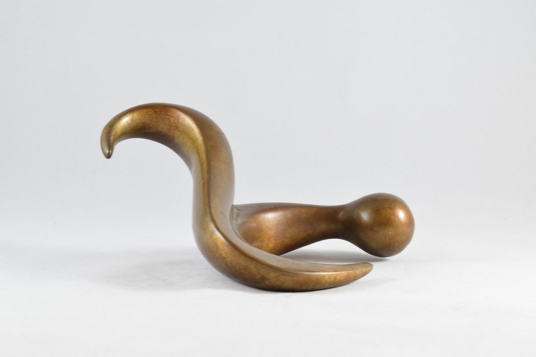 Vintage Old Abstract Art Collections Signed Heavy Weight Bronze Table ...