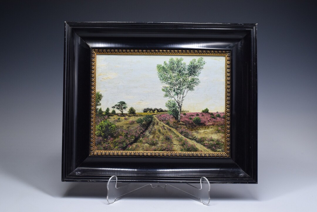 Vintage Collection Old Artist Signed by ED. DYK Beautiful Landscape Oil ...