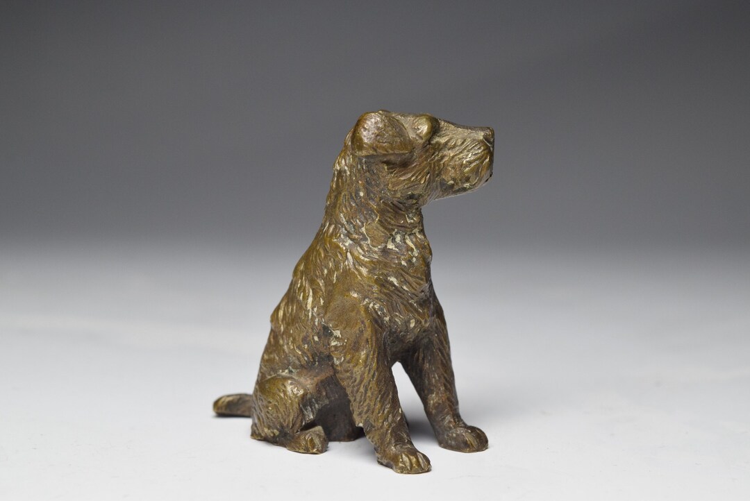 Vintage Collection Heavy Weight Bronze Dog Figure Miniature - Etsy