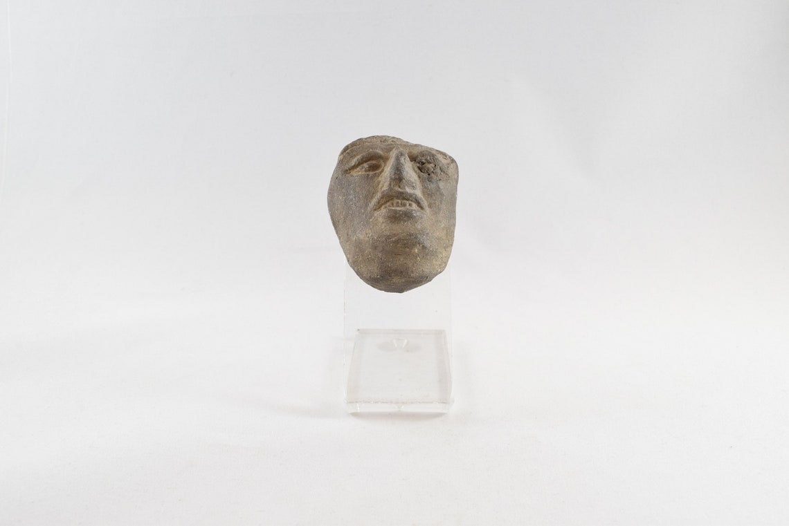 Vintage Maya Mexico Maya Face Mask Human's Head Pottery | Etsy