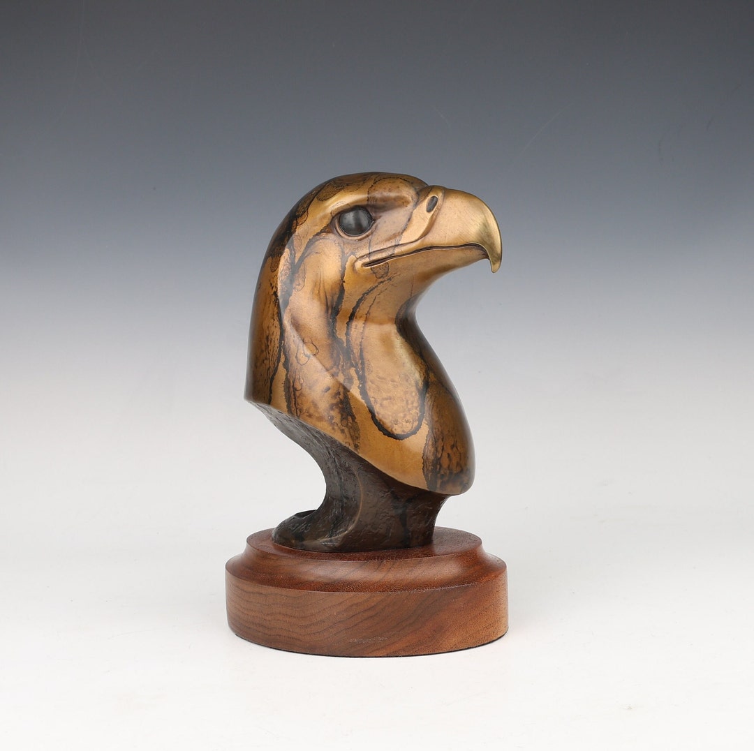 Silent Sentry Eagle Sculpture Signed Jacques and Mary Regat 1990 63/65 ...