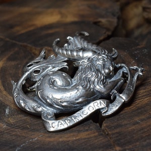 Vintage Collection Sterling Silver Signed "cini" Capricorn Zodiac ...