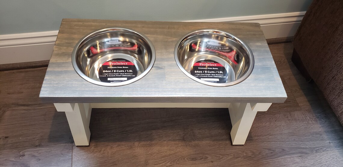 Dog Food Stand Farmhouse Style | Etsy